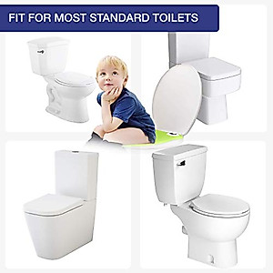 Portable Folding Large Non Slip Silionce Pads Potty Training Seat for Kids Boys & Girls, Foldable Toddlers Toilet Seat, Recyclable Potty Seat Cover for Travel