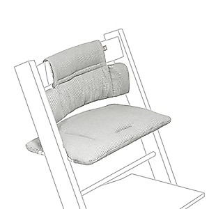 Stokke Tripp Trapp Classic Cushion, Nordic Grey - Pair with Tripp Trapp Chair & High Chair for Support and Comfort - Machine Washable - Fits All Tripp Trapp Chairs