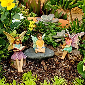 PRETMANNS Fairy Garden House Kit - Fairy Houses for Gardens - Fairy House Kit with Fairies for Fairy Garden, Fairy Garden Kit with a Fairy House & Garden Fairies - Fairy Garden Accessories Outdoor