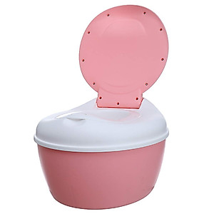 Toxz Multi-Stage 3-in-1 Potty Training Toilet for Baby,Removable and Easy to Clean,Backrest and Anti-Slip Stripe,Urinary Mouth Anti-Spray Design,Non-Toxic,Plastic Vinyl Material(Ship from US!)