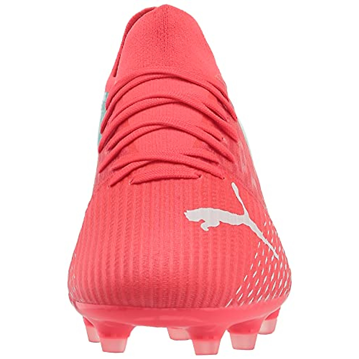 Puma Women's Ultra 3.3 Firm Ground Soccer Shoe, Sunblaze-White-Elektro Aqua, 5.5