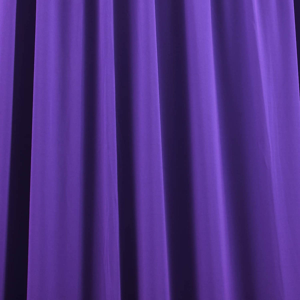 10ftx10ft Purple Wrinkle-Free Backdrop Drapes Curtains, Purple Polyester Background Decorations for Wedding Home Party Supplies