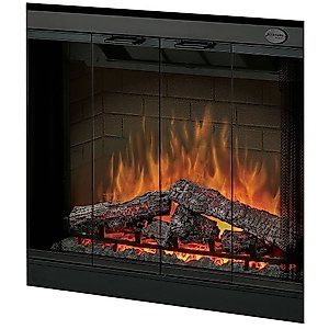 Dimplex BF Series Non-Folding One-Piece Glass Panel for Model BF39DXP (Model: BFDOOR39BLKSM), Clear