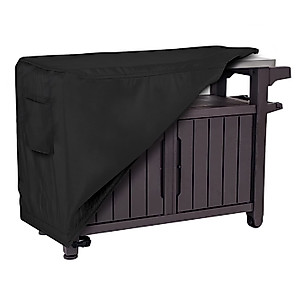 Prep Table Cover, Fits 52 inch Keter Unity XL Portable Outdoor Table,420D Tear-Resistant, UV Resistant, All Weather Protection Waterproof,52"L x 22"W x 36"H