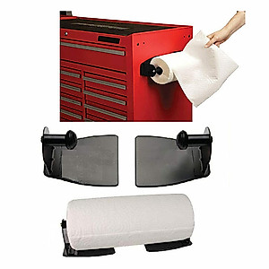 Magnetic Paper Towel Holder Wall Mount for Kitchen, Bathroom or Workshop - Heavy Duty Steel Holder with Magnetic Backing - Powerful Magnets Mount to Any Metal Surface