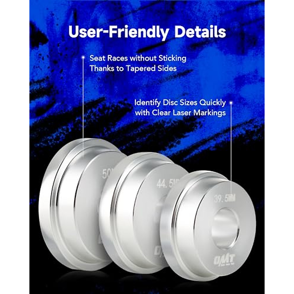 Orion Motor Tech Bearing Press Kit, 10pc Bearing Race and Seal Driver Set with Seal Driver and 9 Bearing Adapters, Seal Installer Bearing Driver Kit for Bearing Installation, with Blue Case