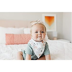 Copper Pearl Baby Bandana Drool Bibs for Drooling and Teething 4 Pack Gift Set “Zella