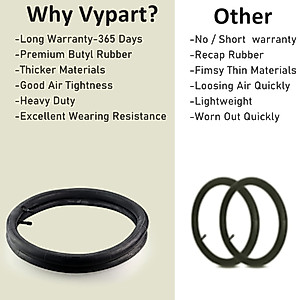 Vypart 16" Back Inner Tubes fit for Baby Trend Jogger,16'' x 1.5/1.75 3.5mm Thicken Inner Tube Replacement fit for BOB Jogging Stroller Tire,Made of Heavy Duty Butyl Rubber,2 Packs