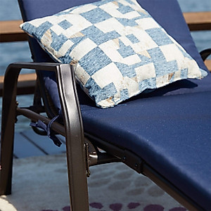 Top Space Patio Lounge Chair Outdoor Chaise Chairs Portable Adjustable Metal Leisure Recliner with Folding Table 3 Pieces for Camping Beach Yard Pool (Light Green)