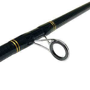 EatMyTackle Pro Spinner | Saltwater Fishing Rod (12-25lb, 2pc. Fast Action, 7ft)
