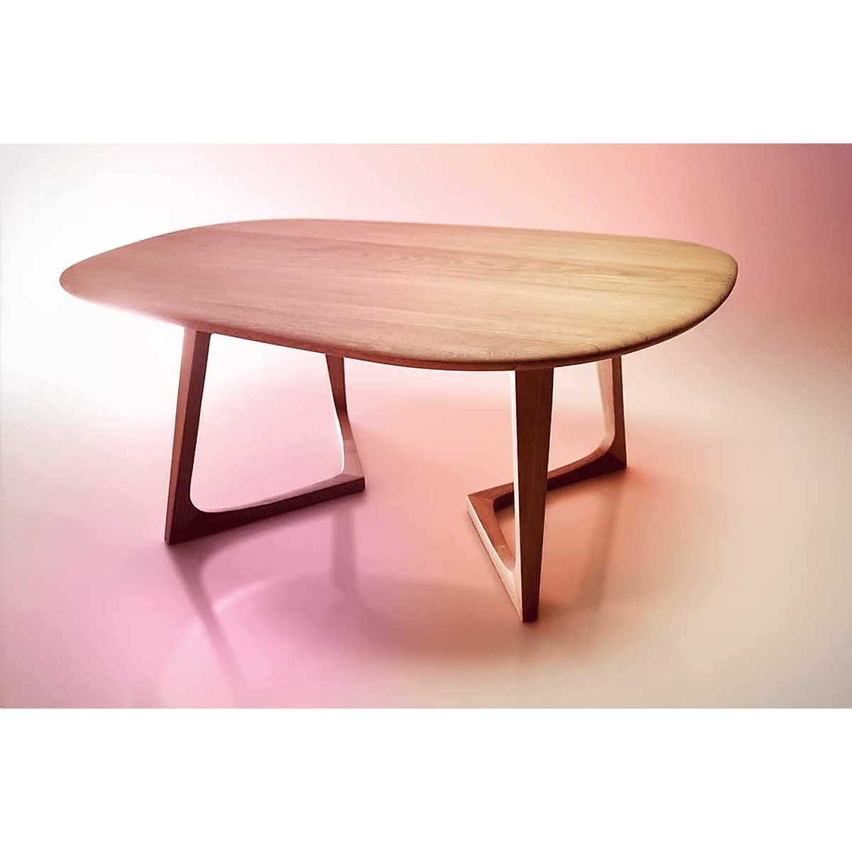 River 'Stone' Coffee Table. All solid Hardwood. Highest quality on Amazon.