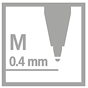 STABILO Bionic Bl@ck Pen, Medium, Red