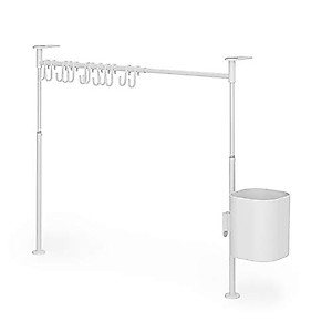 Umbra Anywhere Tension Rod Multi Kitchen Organizer, Caddy, White