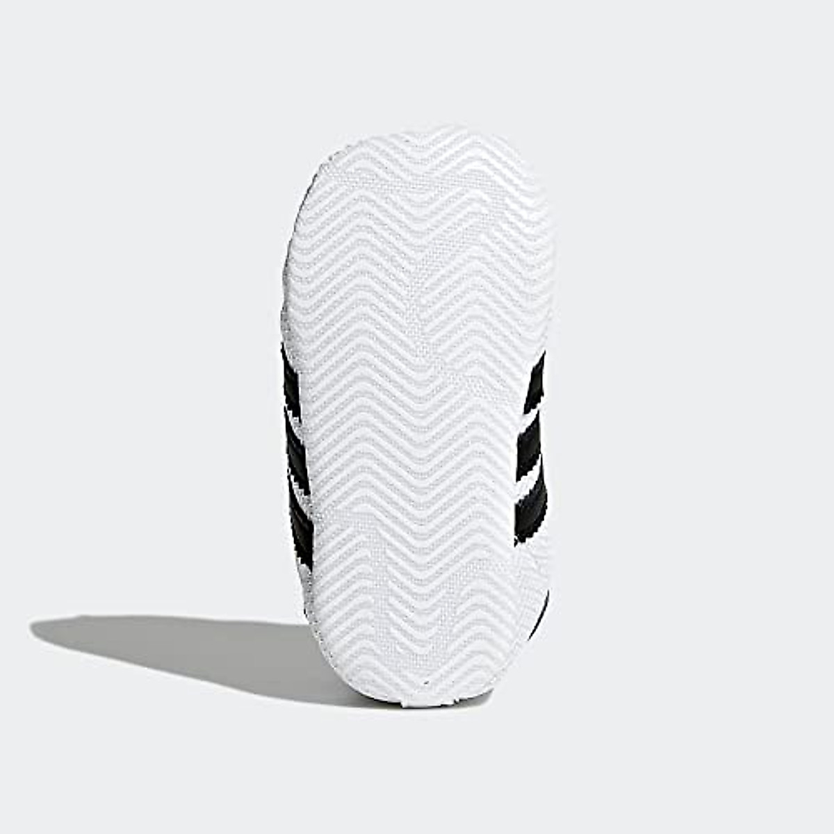 adidas Originals unisex child Superstar Sneaker, Core White/Black/White, 4 Toddler US