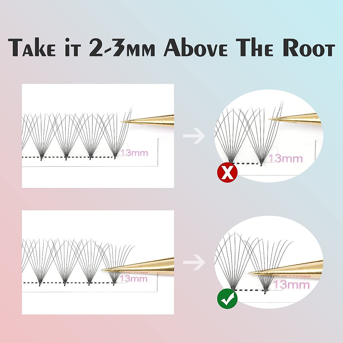 12 Colors Lash Extensions 10D DF Premade Fans Eyelash Extensions 14mm D Curly Color Lashes Volume Lash Extensions（color-10D-0.07D-14mm）