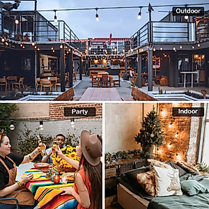 CHYSUPER G40 Light Bulbs Replacement, Clear Globe G40 Bulbs E12 120V 5W, G40 Replacement Bulbs for Outdoor String Lights, 25 Pack (Incandescent Bulbs)