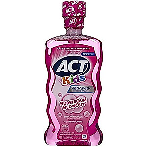 Act Kids Anticavity Flouride Rinse Bubble Gum 16.9 Fl Oz (Pack of 2)