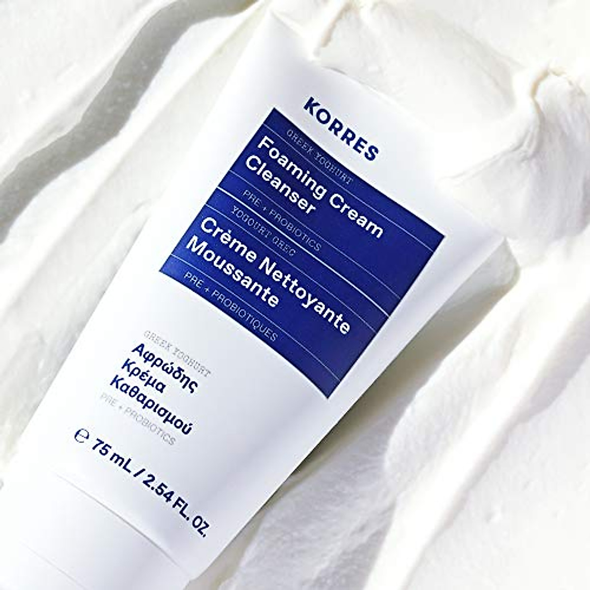 KORRES Greek Yoghurt Foaming Cream Cleanser 150 Ml, 5.01 fl. oz.