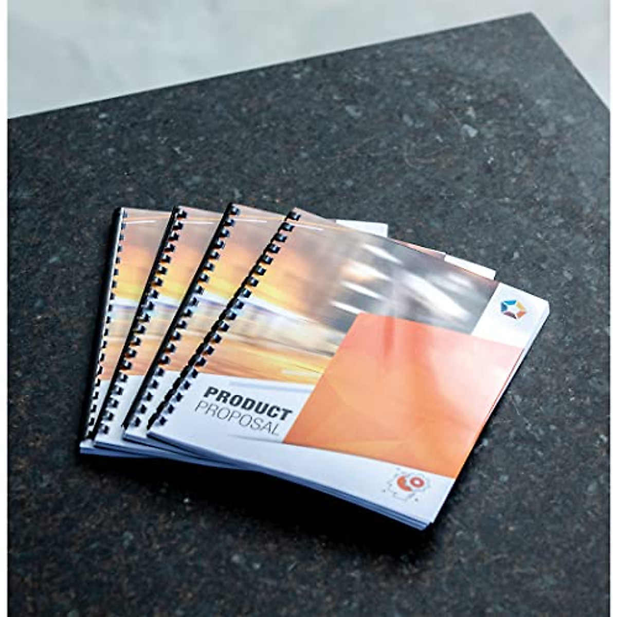 Fellowes Plastic Combs - Round Back, 1/4 Inch, 100 Pack, Black (52366)