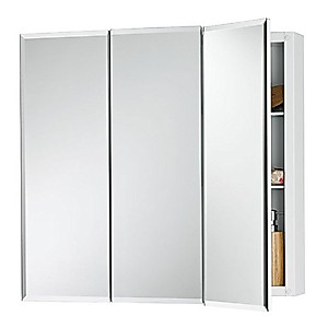 Jensen 255248X Tri-View Bevel Mirror Medicine Cabinet, 48" x 28.25"