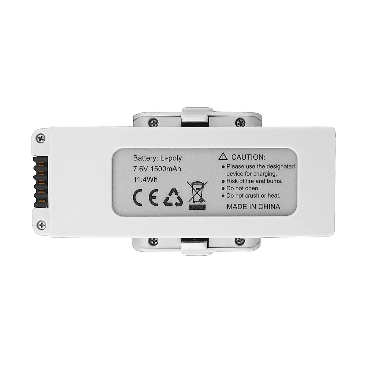 2PCS 7.6V 1500mAh Lithium Battery with 2 in 1 Charger for HS510 F30 Brushless Folding Quadcopter Spare Parts Aerial Remote Control Drone Battery