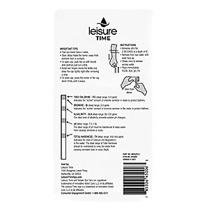 LEISURE TIME 45006A Spa & Hot Tub Test Strips for Chlorine and Bromine