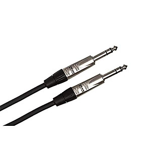 HOSA Technology 2X Pro Balanced 1/4" TRS Male to 1/4" TRS Male Interconnect Audio Cable 5'