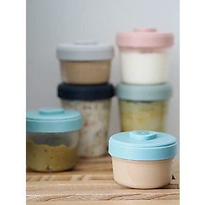 BEABA Clip Containers, Food Storage Containers, Baby Food Storage Containers with Lid, Baby Food and Toddler Snack Containers, Baby Essentials, Medium