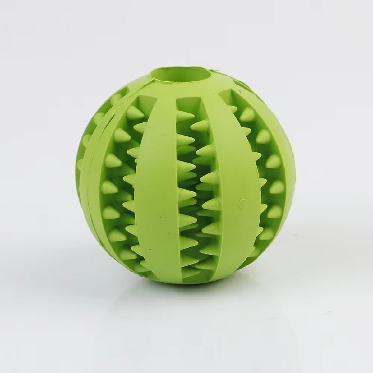 Dog chew Ball Toy(2 Pack), Interactive Dental Cleaning Ball with Spikes, Durable and Tough, Ideal for Small and Medium Dog (Blue & Green)