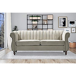 US Pride Furniture S5649-SF Sofas, Cream