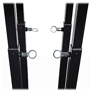 Rockville Totem Moving Head Light Stand+Black+White Scrims+Carry Bags, (RTP32B)