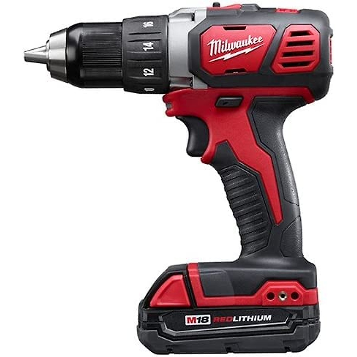 Milwaukee M18 18V Lithium-Ion 1/2 Inch Cordless Drill Driver Compact Kit 2606-21CT