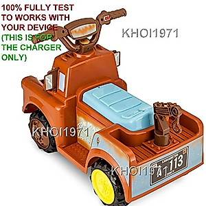 KHOI1971 Wall Charger AC Adapter Compatible with KIDTRAX Pacific Cycle Disney Cars Tow Mater Ride on Quad Walmart Target Toy R US 6V Batt Charger NOT Created or Sold by KIDTRAX Pacific Cycle Disney