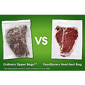 Food Saver Vacuum Seal Rolls and Vacuum Sealer Bags, Value Combo Rolls & Precut Bags, 46pcs (8 in x 10 in) Heat Seal Pre-Cut Bag, 3pcs (11 in x 16ft) Heat Seal Rolls, 2pcs (8 in x 20ft) Heat Seal Rolls