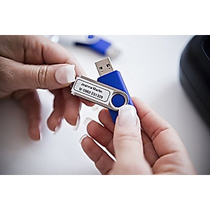 Aonomi Compatible Label Tape Replacement for DYMO Letratag Refills 91330 10697 Self-Adhesive Paper LT Tape for DYMO LetraTag 200B Plus LT-100T LT-100H QX50 Label Maker, 1/2 Inch x 13 Feet (5 Pack)