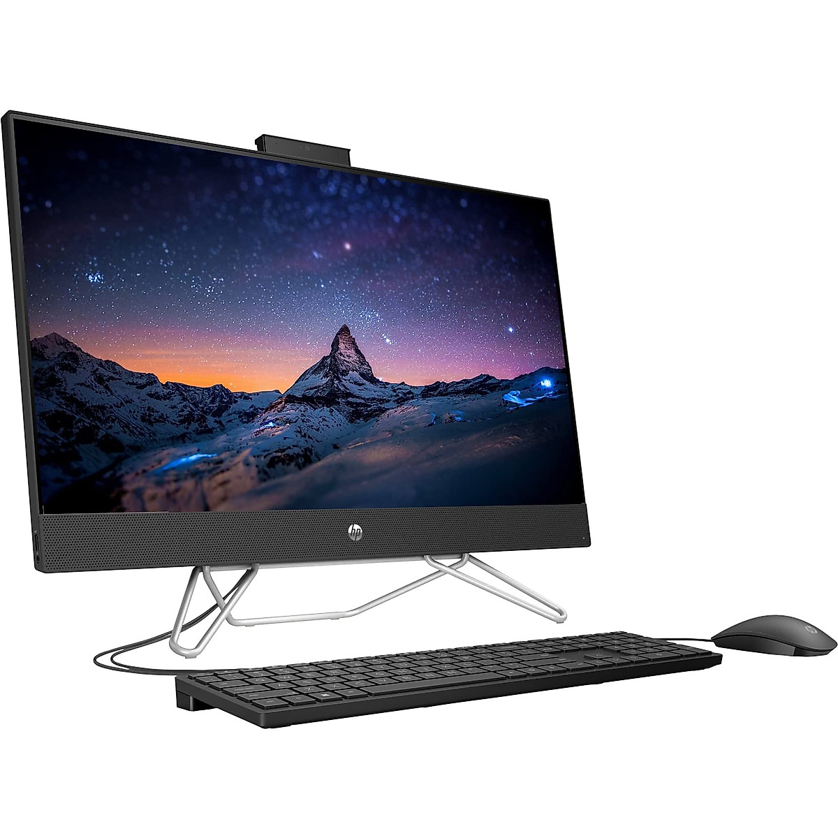HP Newest All-in-One Desktop Computer, 27'' Full HD Display, AMD Ryzen 5 5500U Processor, 32GB RAM, 1TB SSD, Wi-Fi, HDMI, Webcam, Bluetooth, Windows 11 Home, Black