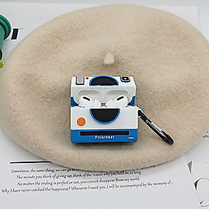 ZEPTY Compatible for AirPods Case Cover Pro 2019, Kids Teens Boys Girls Women Cute Funny Cool Silicon Cartoon 3D Camera Design Shell Cover for AirPods Case Pro - Camera