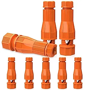 (8 Pack) Low Voltage Landscape Light Wire Connectors, JESLED 12-16 Gauge Landscaping Wire Cable Quick Connector, Low Voltage In-ground Lights Connectors for Outdoor Spotlight Pathway Lights