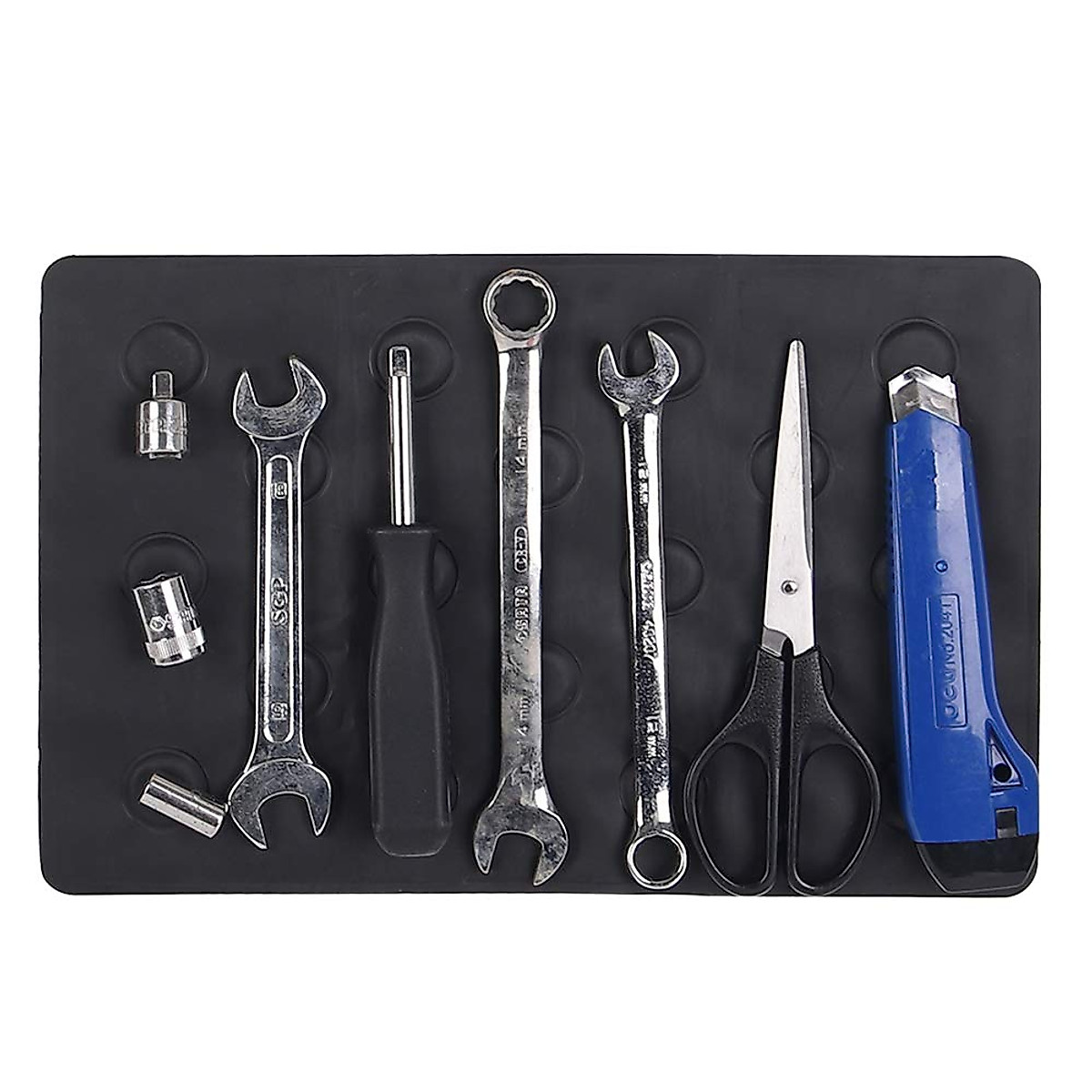 XSTRAP STANDARD Flexible Magnetic Tool Holder 11.8"x7.9" Mag-Pad - Wrenches, Bolts, Nuts, Screw and Other Parts Tray for Car, Garage, Home, Construction