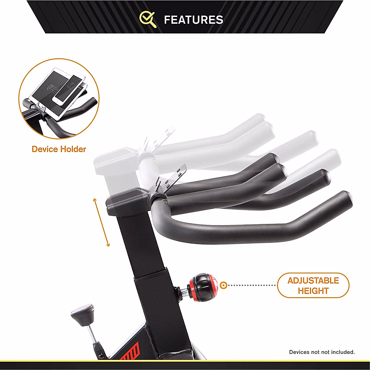 Circuit Fitness Club Revolution Cycle for Cardio Exercise - Red