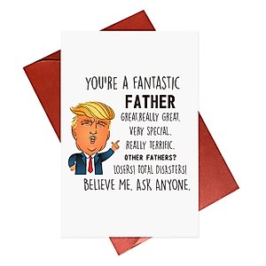 Gonzey Funny Father's Day Card,Trump Father,Dad Birthday,Humorous Greeting Cards