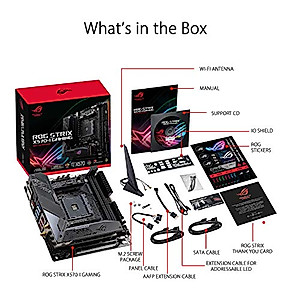 ASUS ROG Strix X570-I Gaming, X570 Mini-ITX Gaming Motherboard, AMD Ryzen 3000 with PCIe 4.0, WiFi 6 (802.11ax), Intel Gigabit Ethernet, SATA 6Gb/s