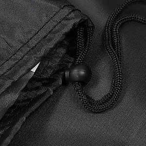 Generic Poolside Float Storage Organizer Cover, Outdoor Waterproof Rattan Caddy Cover, All Round Protective Cover for Wicker Patio Pool Float Holder Storage Rack, Black, JJ202407120844B