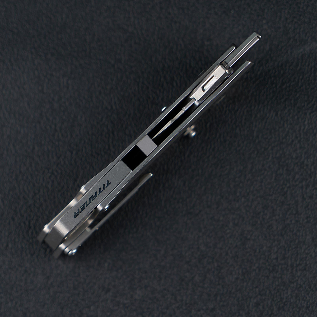 TITANER Raven Titanium EDC Folding Pocket Utility Knife - Box Cutter Suitable For Art Work, Outdoor, Hunting,Household tools (Stonewash)