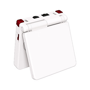 eXtremeRate Scarlet Red Custom Full Set Buttons for Gameboy Advance SP, Replacement A B L R Button Power On Off Volume Button D-pad Key for GBA SP Console - Console NOT Included