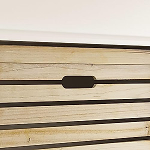 FAMAPY Tall Shoe Storage Cabinet with 4 Flip Drawers, Narrow Shoe Cabinet for Entryway, Shoe Storage for Hallway Light Brown and White (21.7”W x 9.8”D x 61”H)