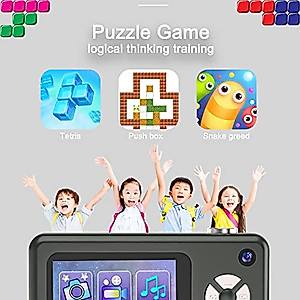 Digital Camera, 48MP Digital Point & Shoot Cameras for Teens, Portable 1080P Camera for Boys&Girls Beginners, Gift for Christmas Birthday(Black)