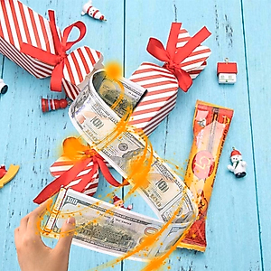 Christmas Surprise Money Pull Pouch, 4PCS Surprise Money Pull Pouch, Surprise Pull Out Money Gift Box, DIY Christmas Kit, Cash Gift Pouch, Christmas Party Gifts Money Box for Cash Pull (A)