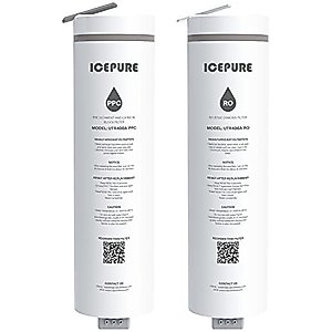 ICEPURE UTR400-PPC+RO Filter, Replacement for UTR400 Reverse Osmosis System, Reduces Large Particles of Impurities, Chlorine, Color, odor, Lead, PFAS&PFOA&PFOS, Cadmium, Chromium, and Arsenic