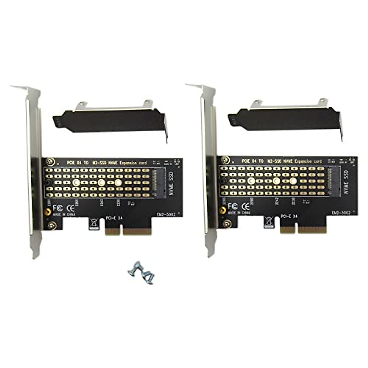 2x M.2 NVMe drive to a PCI-e 3.0 port for M key NVMe drives with PCIe support only